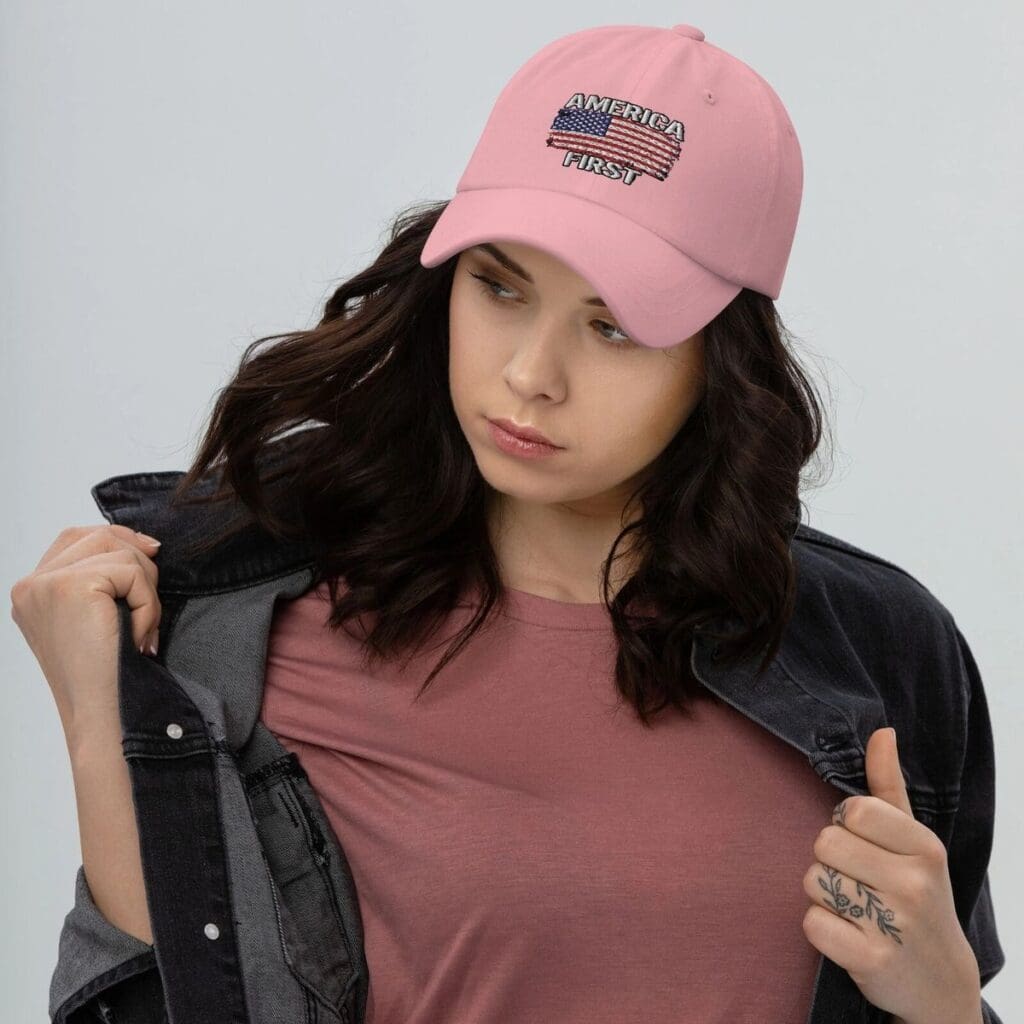 AMERICA FIRST American flag Mens / Womens ULTRA MAGA Patriot Cap/dad ...